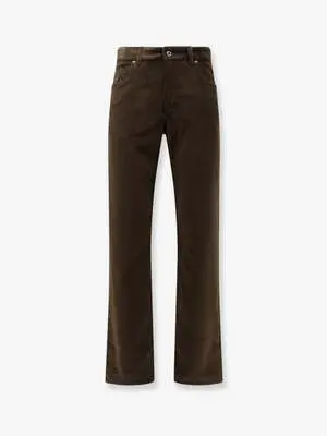 Loewe Velvet Trousers - Brown