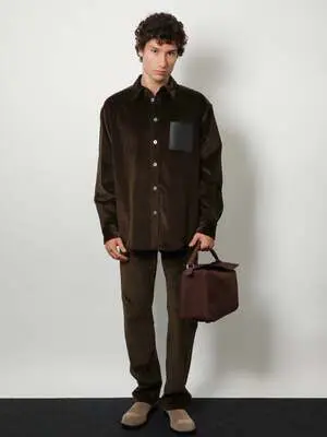 Loewe Velvet Trousers - Brown