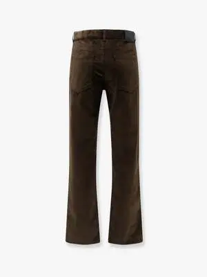 Loewe Velvet Trousers - Brown