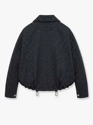 Loewe Lightweight Wool Jacket With A Check Pattern