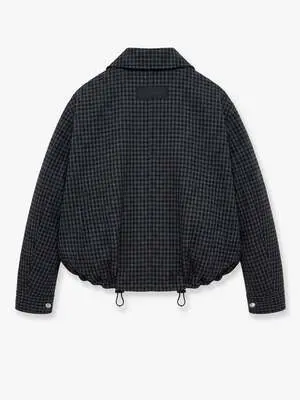 Loewe Lightweight Wool Jacket With A Check Pattern - Multicolor
