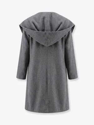 TOTEME Wool Hoodie Coat - Multicolor