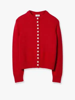Celine Cashmere Cardigan - Red