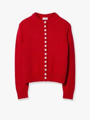 Celine Cashmere Cardigan - Red