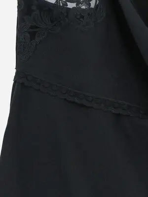 Chloé Silk Top With Lace Profile