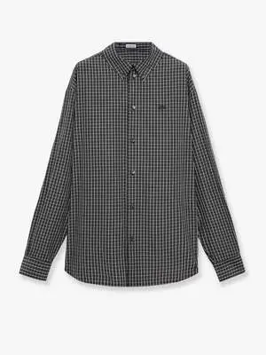 Loewe Technical Cotton Shirt With All-over Check Pattern - Multicolor