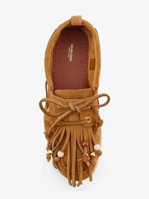 GOLDEN GOOSE Cruise With Fringes Suede Loafers