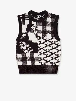 Loewe Sleeveless Wool Sweater - Multicolor