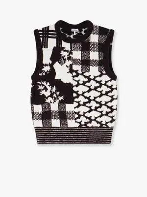 Loewe Sleeveless Wool Sweater - Multicolor