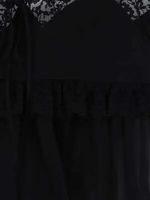 Chloé Silk Top With Lace Profiles