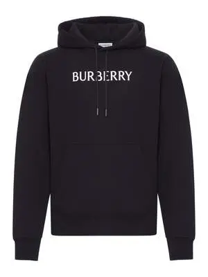 Burberry Cotton Hoodie With Logo