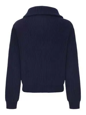 Celine Wool And Cashmere Blend Zip-up Sweater