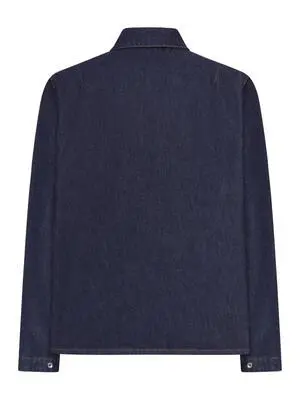 Stone Island Cotton Denim Overshirt