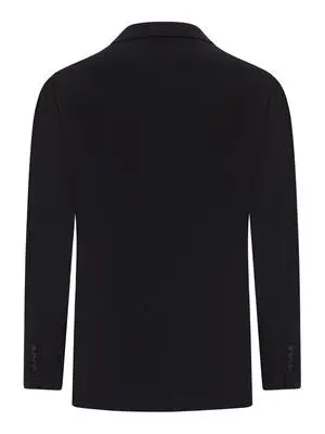 Giorgio Armani Classic Single-breasted Tuxedo With Satin Lapel - Black