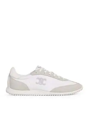 Celine Sneaker Bassa Stringata In Pelle Di Vitello Scamosciata