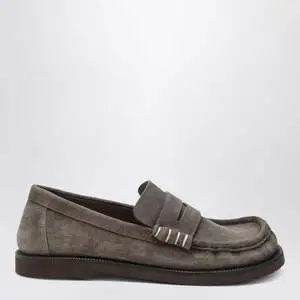 JW Anderson Jw Anderson Taupe Suede Loafers Men Cream