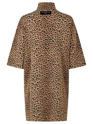 Givenchy Abito Mini In Jacquard Leopardato