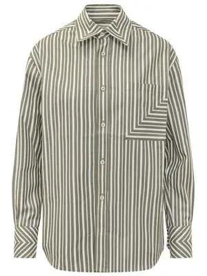 Victoria Beckham Camicia A Righe Con Taschino