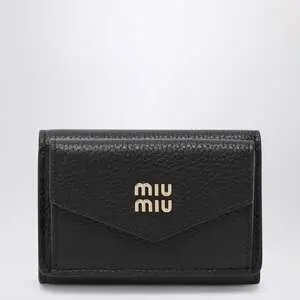 Miu Miu Small Leather Wallet - Black