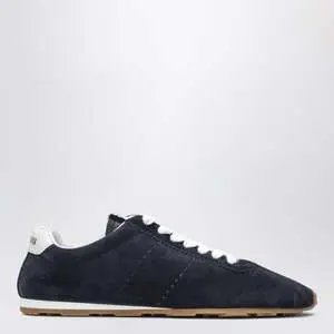 Miu Miu Plume Suede Sneakers - Blue