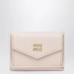 Miu Miu Gemma Small Leather Wallet - Pink