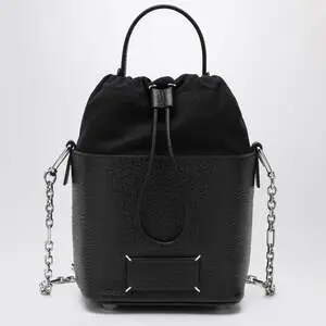 MAISON MARGIELA 5ac Small Leather Bucket Bag