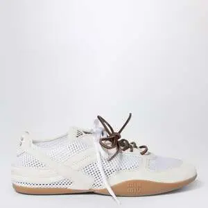 Miu Miu Gymnasium Sneakers In Mesh And Suede