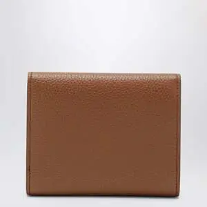 Miu Miu Small Cognac Calfskin Wallet - Brown
