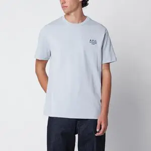 A.p.c. Rue Madame T-shirt In Cotton - Blue