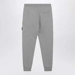 Stone Island Organic Cotton Melange Grey Joggers