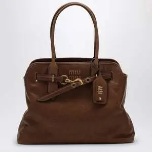 Miu Miu Black Nappa Leather Aventure Bag