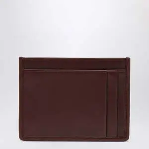 Miu Miu Bordeaux Matelasse Nappa Card Holder - Red