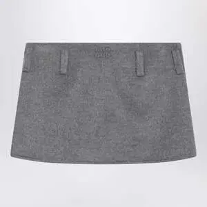 Miu Miu Wool And Cashmere Miniskirt