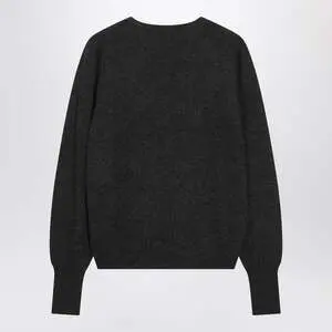 Gucci Dark Grey Cashmere V-neck Sweater