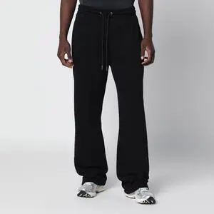 Off-White Cotton Jogging Trousers - Black