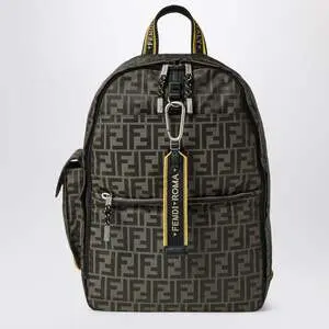 Fendi Climb Rucksack In Superlight Ff Zucca Fabric - Brown