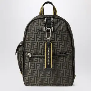 Fendi Climb Rucksack In Superlight Ff Zucca Fabric - Brown