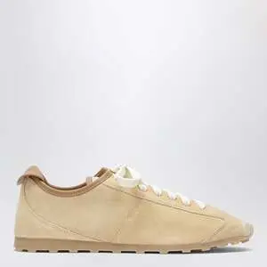 Jacquemus Beige Les Tennis Suede Sneakers - Cream