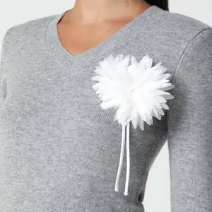 SELF-PORTRAIT Wool Sweater With Flower
