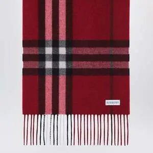 Burberry Cashmere Scarf With Faded Check Pattern