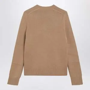 Burberry Caramel Crew-neck Cashmere Sweater