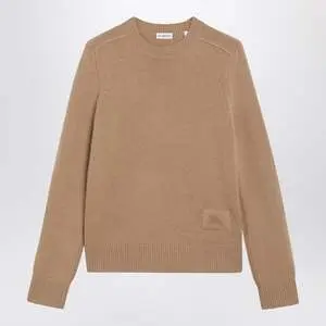 Burberry Caramel Crew-neck Cashmere Sweater - Brown