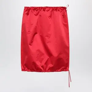 Prada Prada Red Silk Skirt Women Red