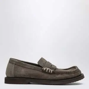 JW Anderson Dark Taupe Suede Loafers - Brown