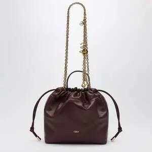 Chloé Icons Mini Shoulder Bag, Burgundy - Red