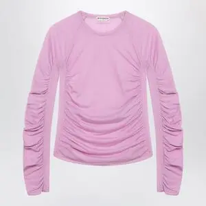JW Anderson Orchid Top In Cotton-blend Jersey - Pink