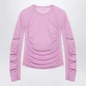 JW Anderson Orchid Top In Cotton-blend Jersey - Pink
