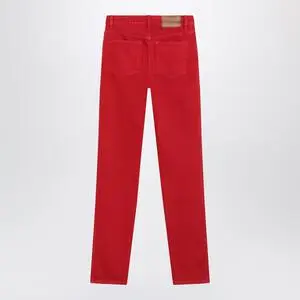 Chloé Berry Cotton Denim Jeans - Red