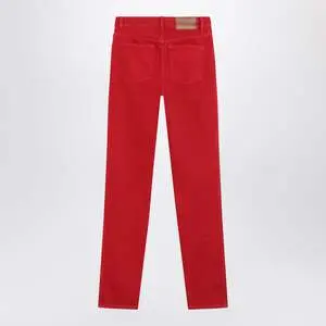 Chloé Berry Cotton Denim Jeans - Red