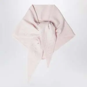 Chloé Iconic Triangular Wool Scarf - Pink
